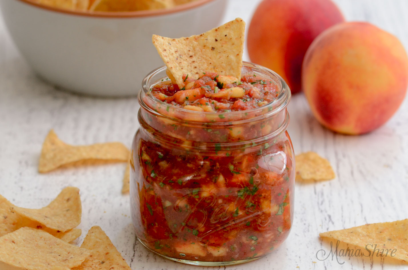Easy Peach Salsa Recipe - MamaShire